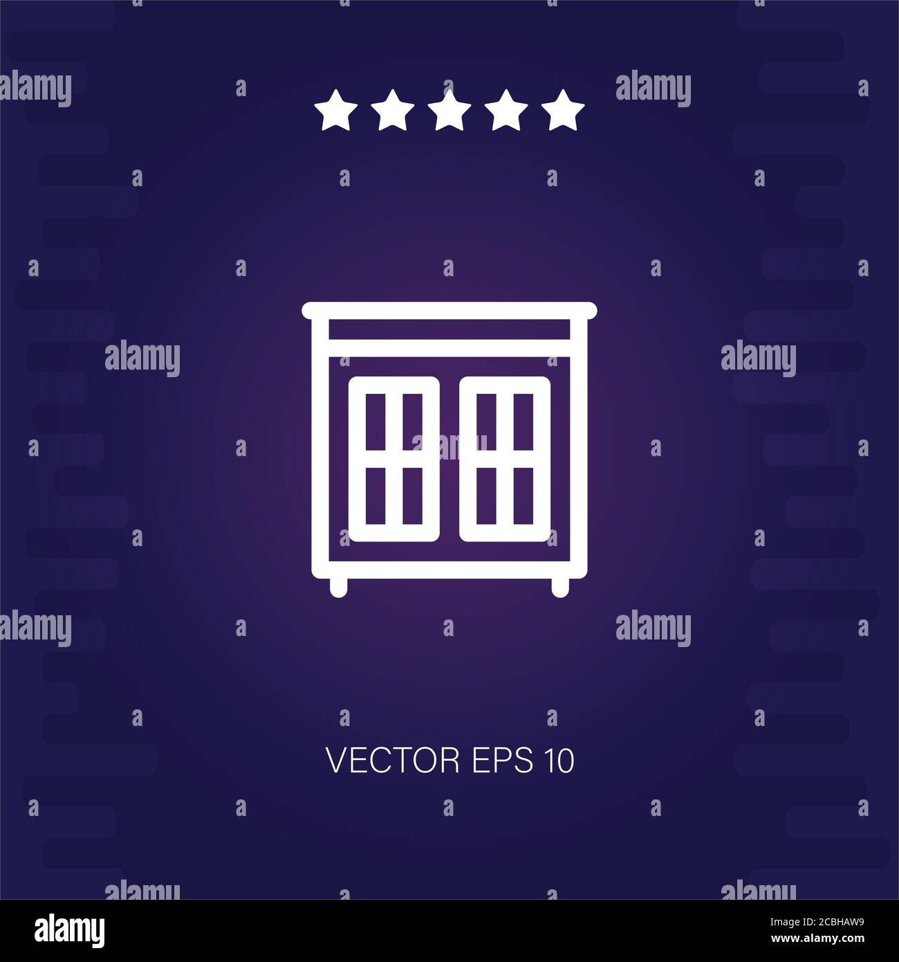 cabinet vector icon modern illustration Stock Vector Image & Art - Alamy