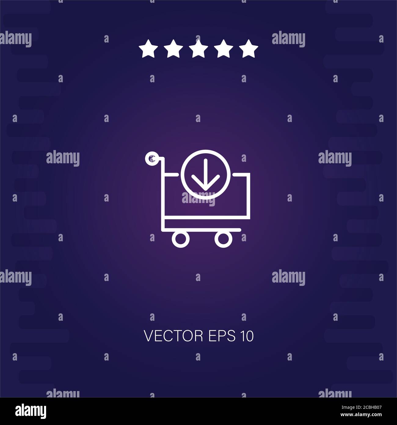 cart vector icon modern illustration Stock Vector Image & Art - Alamy