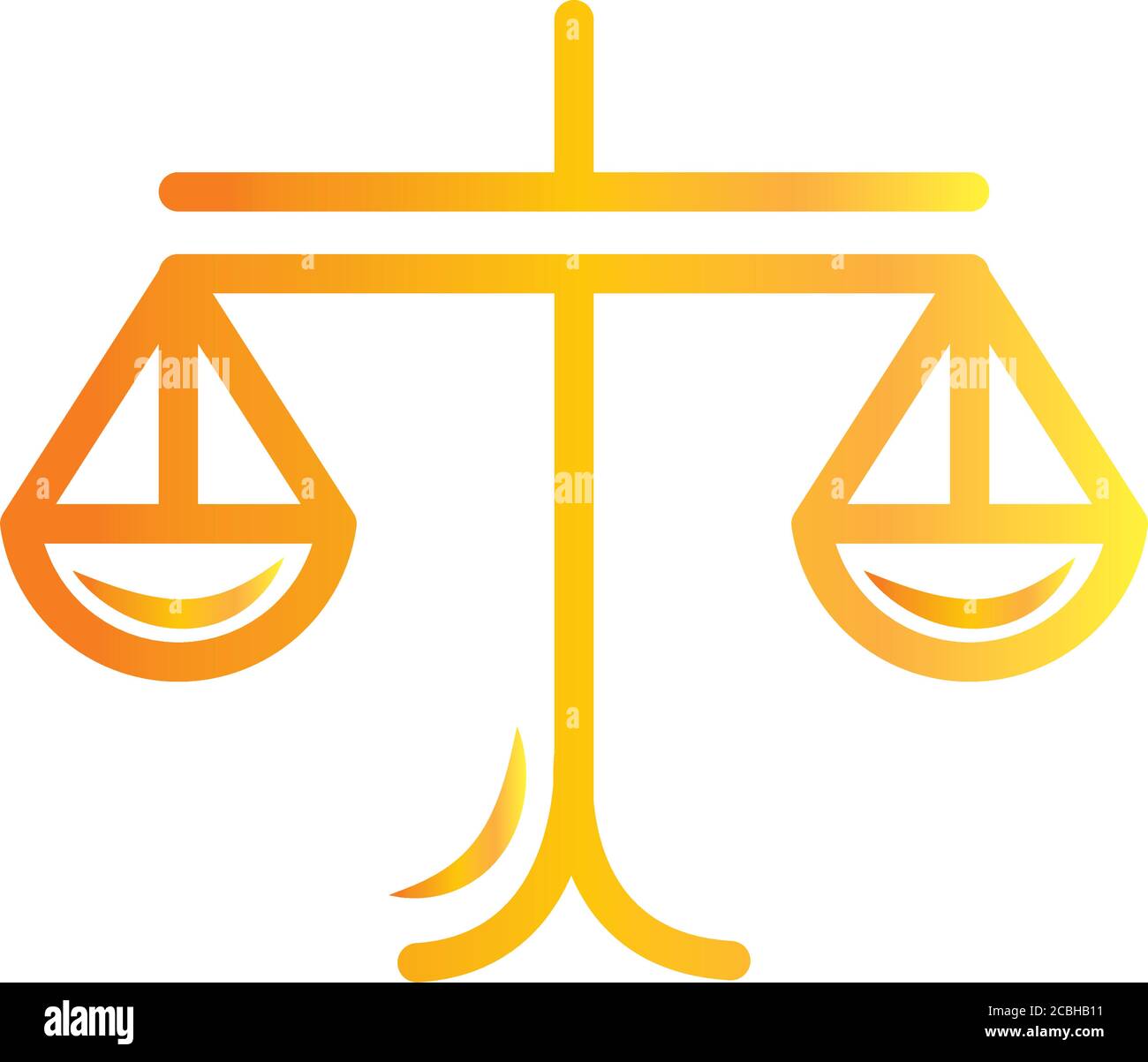 law balance over white background gradient style icon vector ...