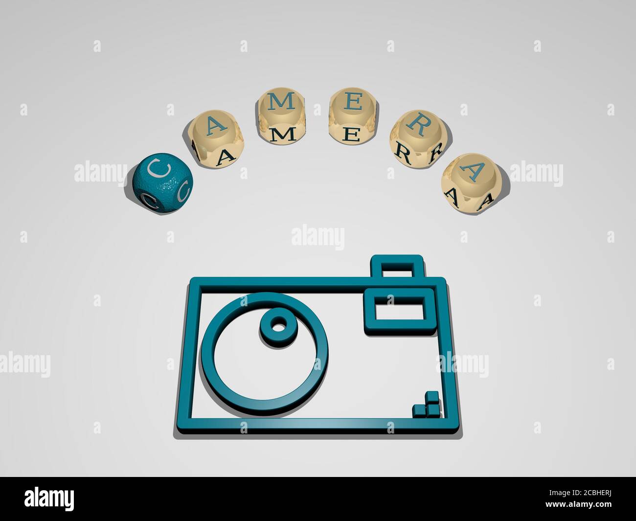 camera circular text of separate letters around the 3D icon - 3D ...