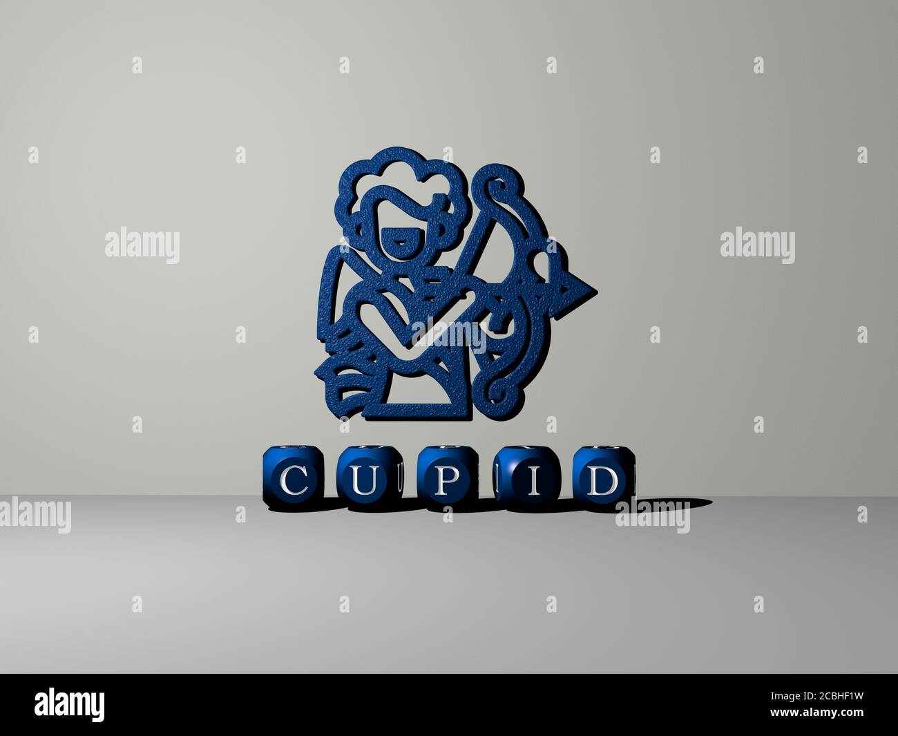 3D graphical image of CUPID vertically along with text built by ...