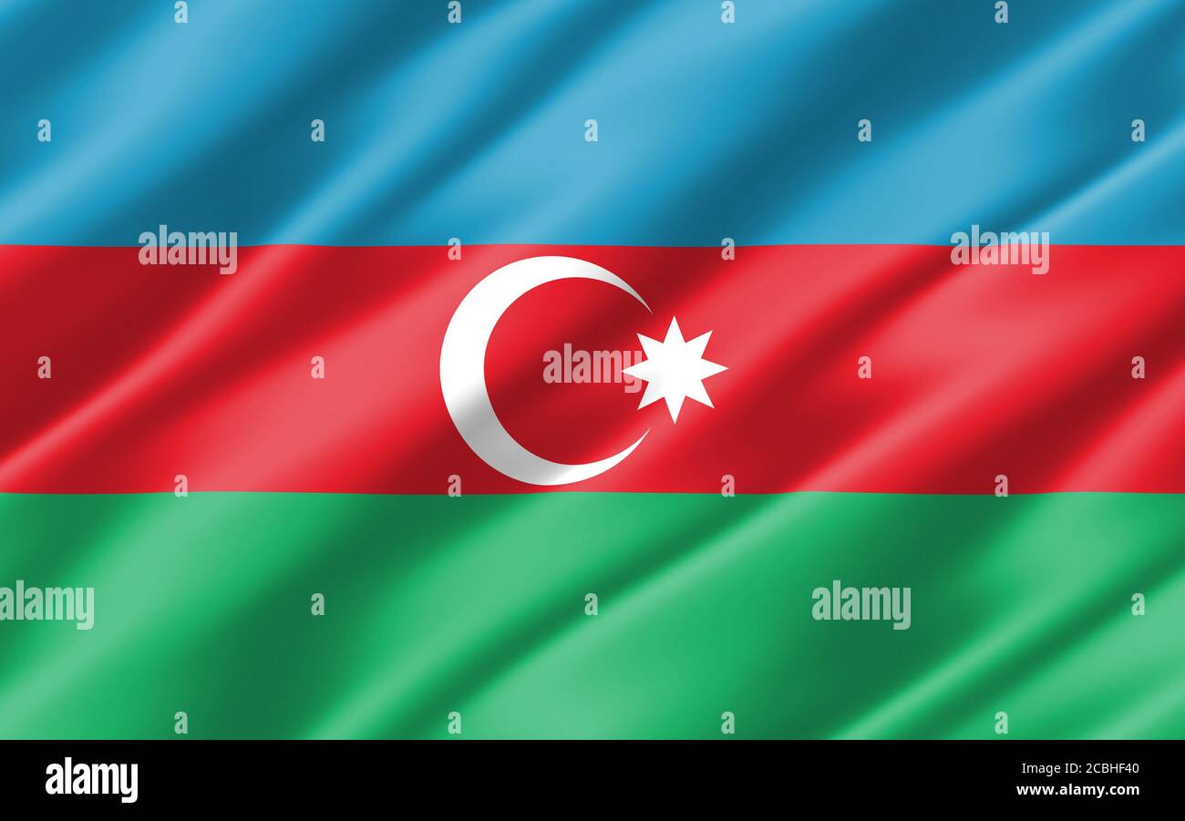 Silk wavy flag of Azerbaijan graphic. Wavy Azerbaijani flag 3D ... Silk wavy flag of Azerbaijan graphic. Wavy Azerbaijani flag 3D ...