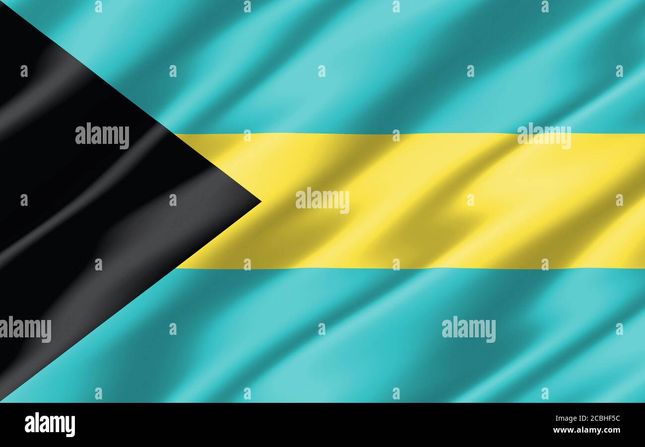 Wavy bahamian flag hi-res stock photography and images - Alamy