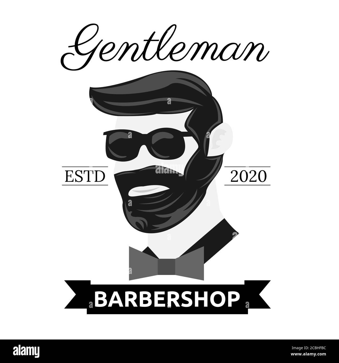 Logo barbershop Stock Vector Images - Alamy