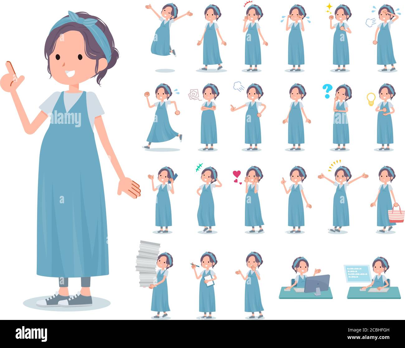 Set young women who Stock Vector Images - Alamy