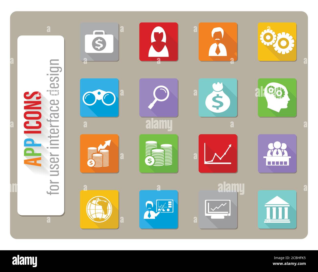 business icon set Stock Vector Image & Art - Alamy