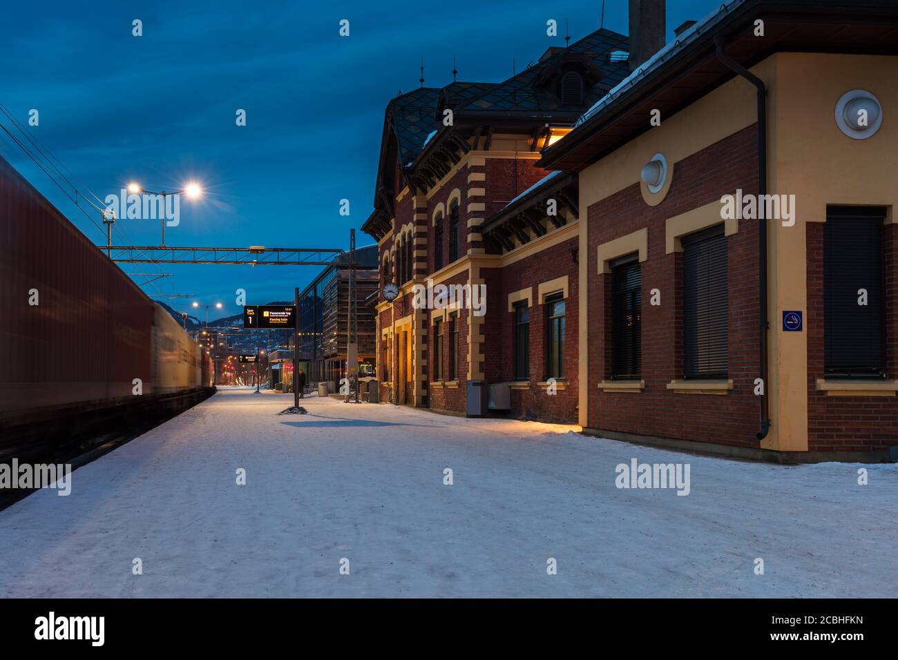 Lillehammer Station in Norway Stock Photo - Alamy