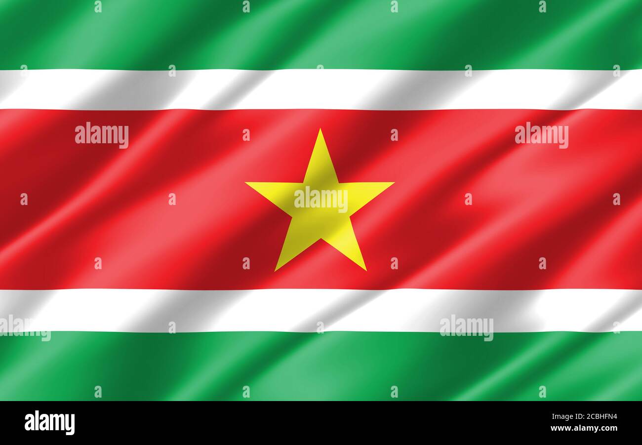 Wavy surinamese flag hi-res stock photography and images - Alamy