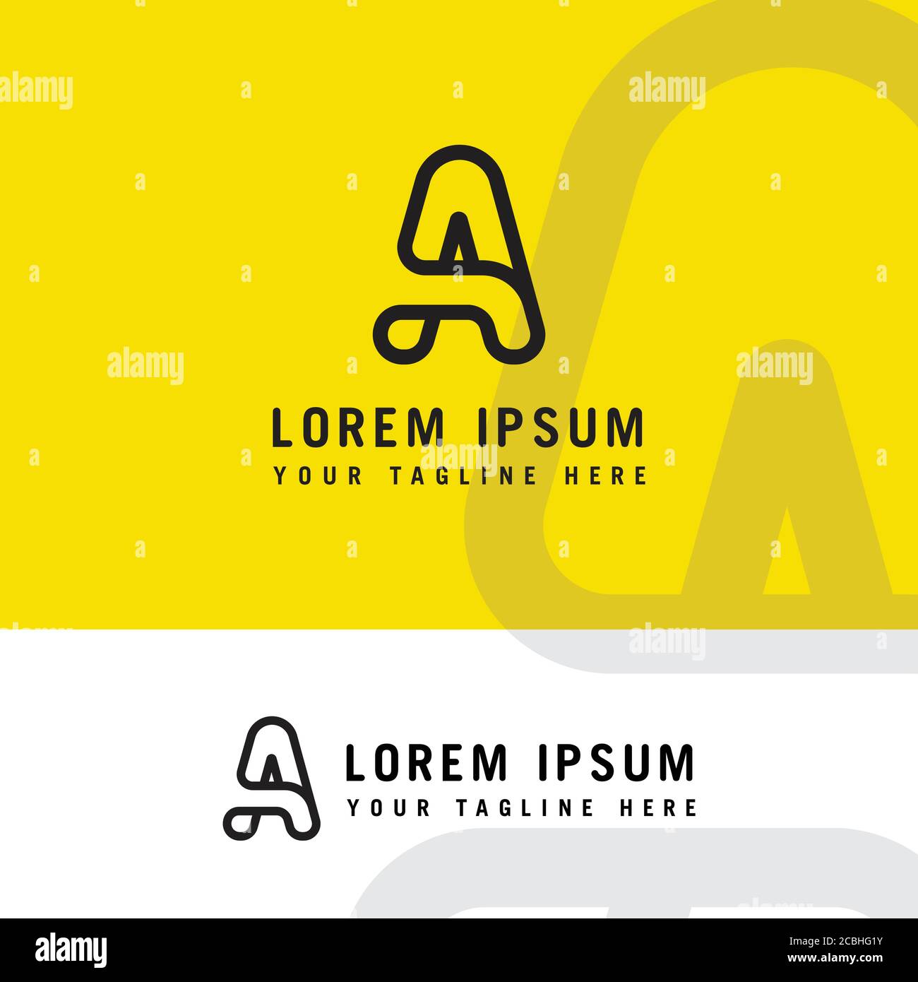 Minimalist and Modern Type "A" logo Stock Vector Image & Art - Alamy