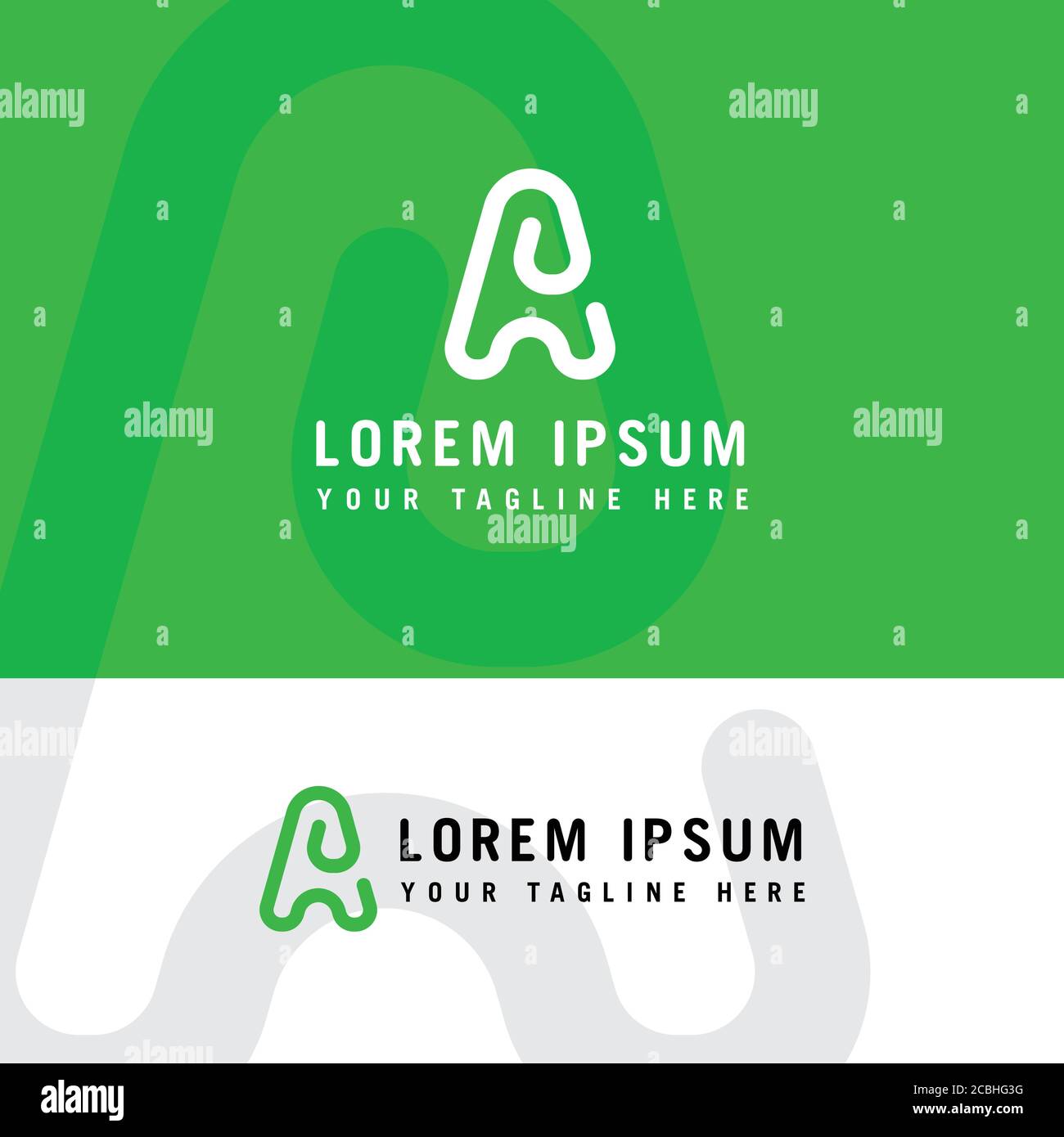 creative Abstract letter A logo concept. Minimalist logo design ...