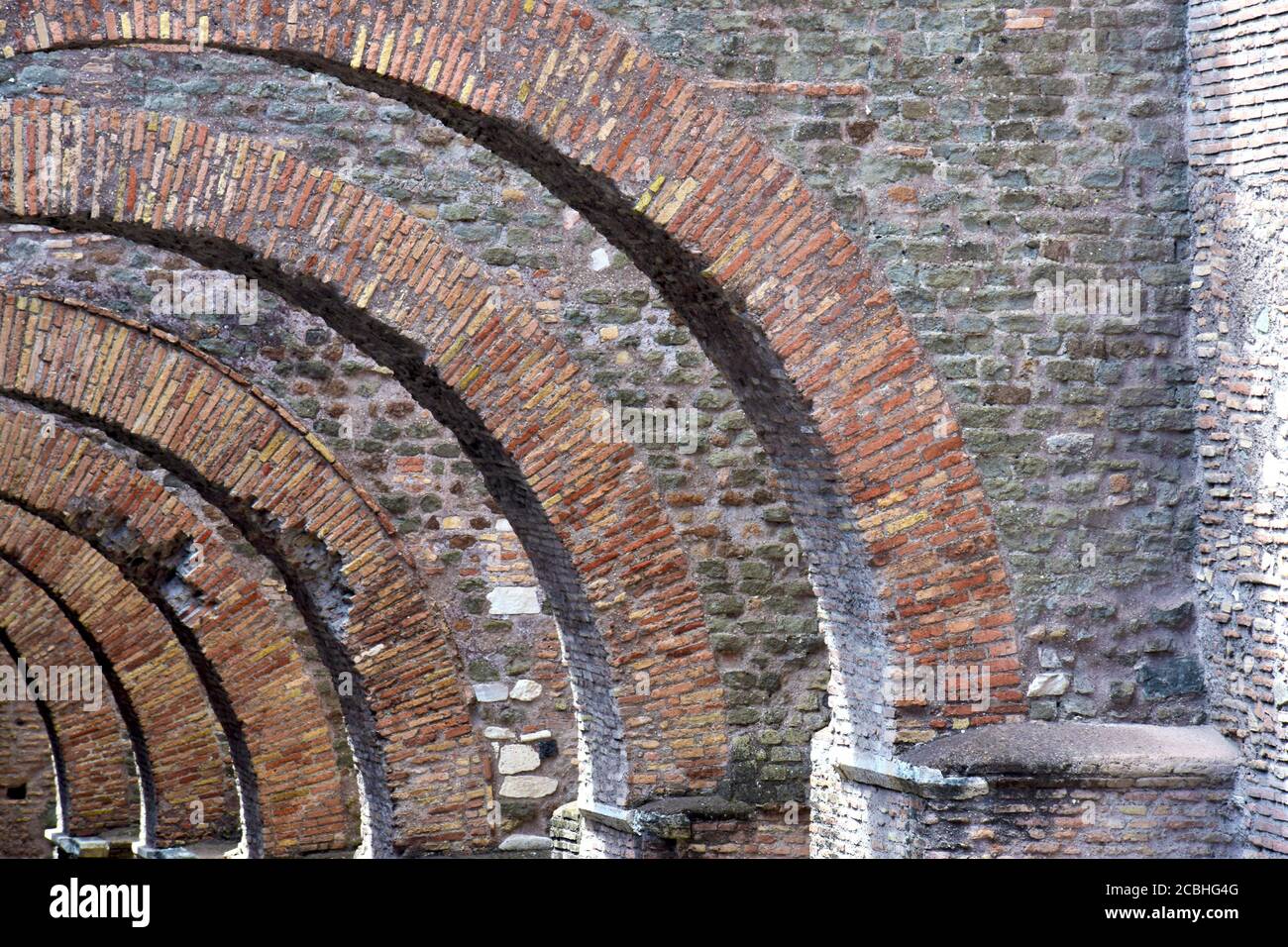 Typical ancient Roman Arches in Rome, Italy Stock Photo - Alamy