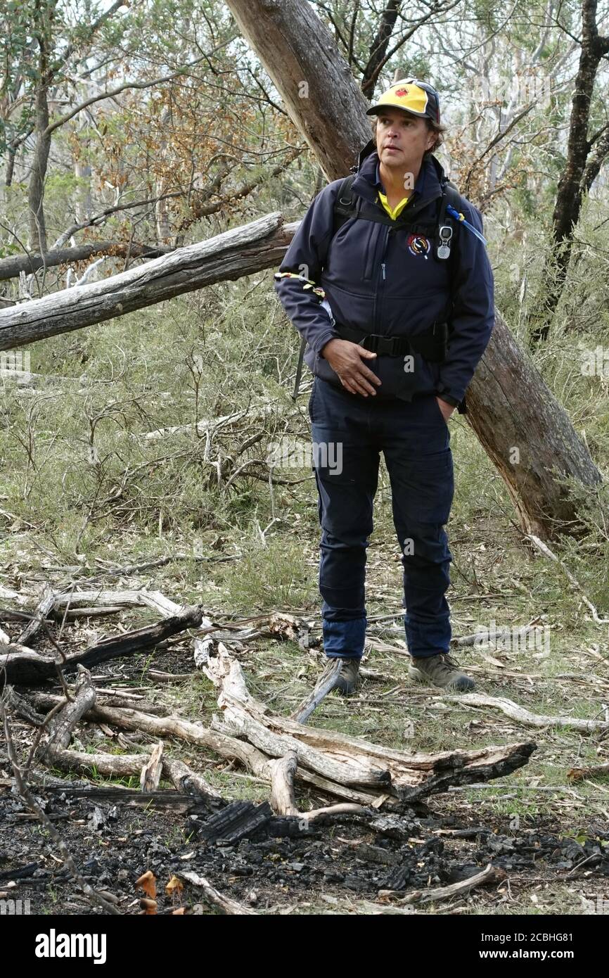 Den Barber, an indigenous man and former national park ranger, explains ...