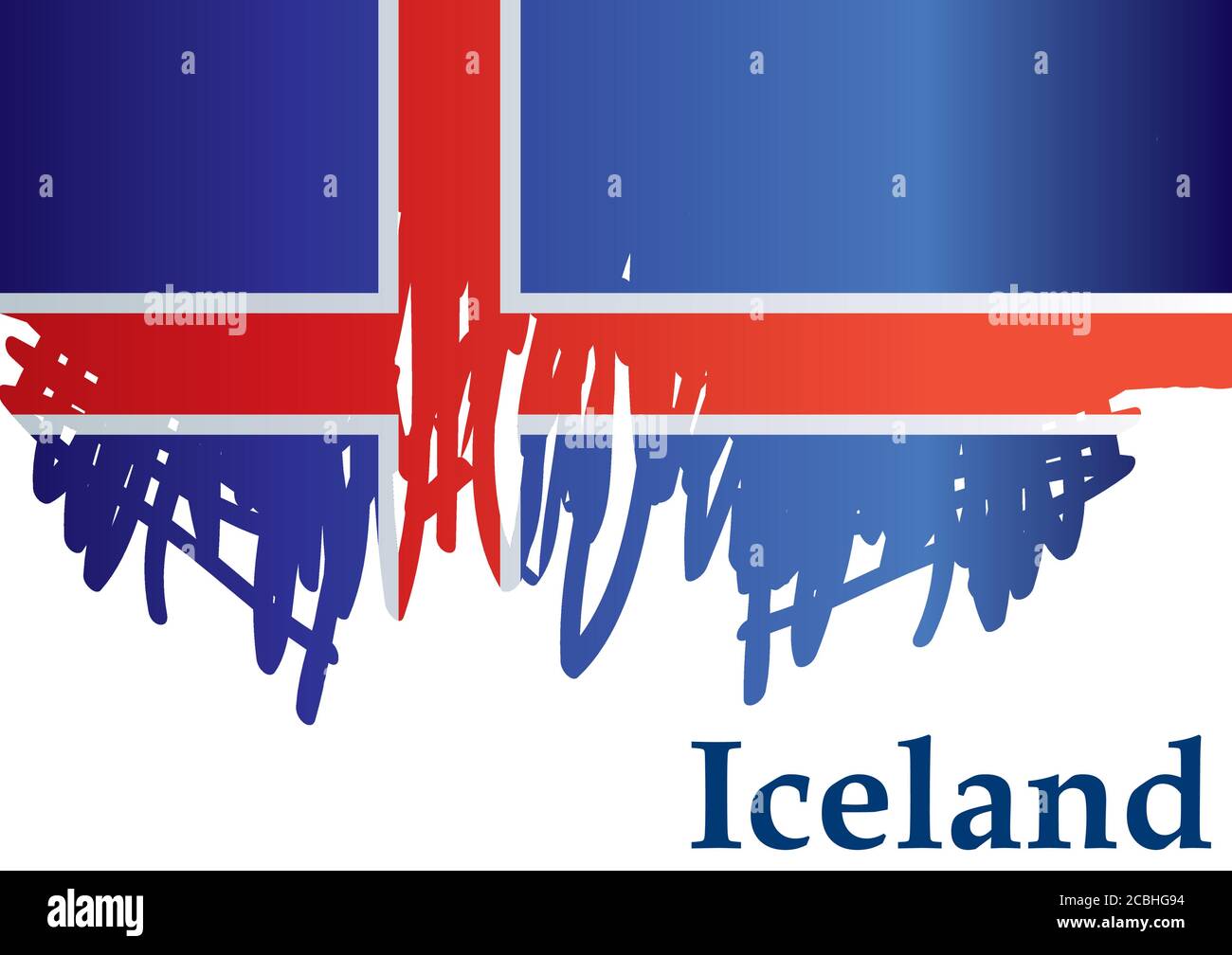 Flag of Iceland, Iceland. Template for award design, an official ...