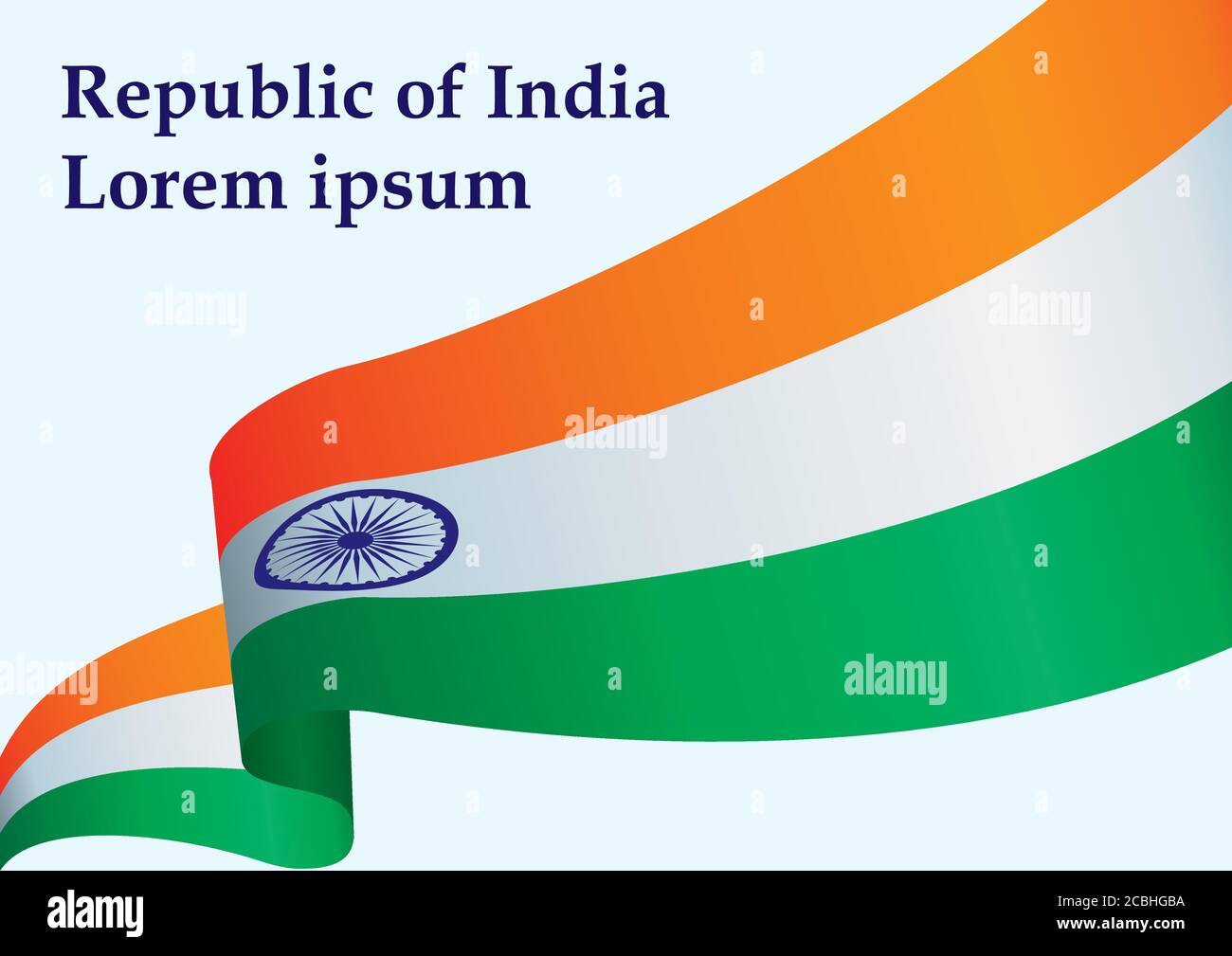 Flag of India, Republic of India. Template for award design, an ...