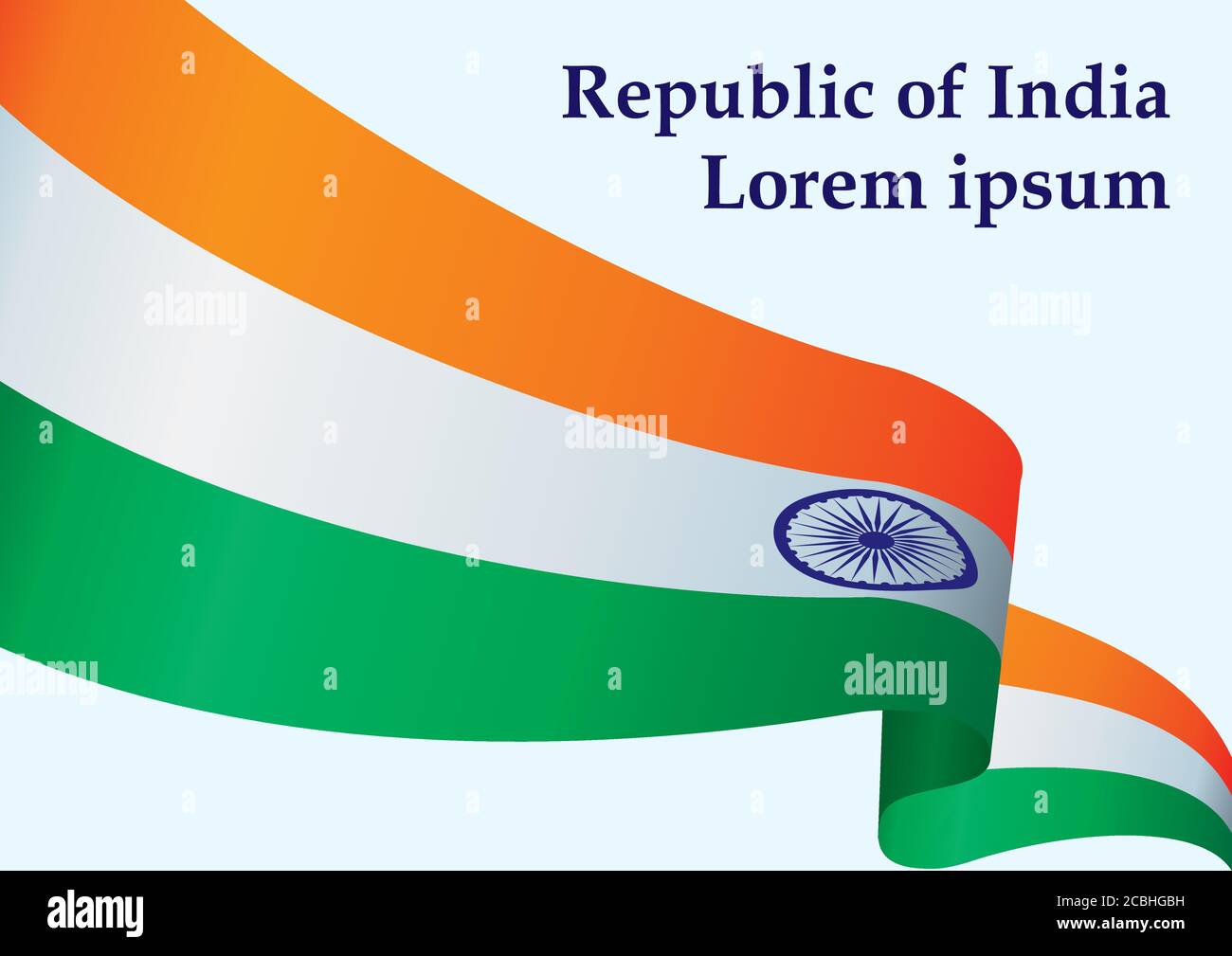 Flag of India, Republic of India. Template for award design, an ...