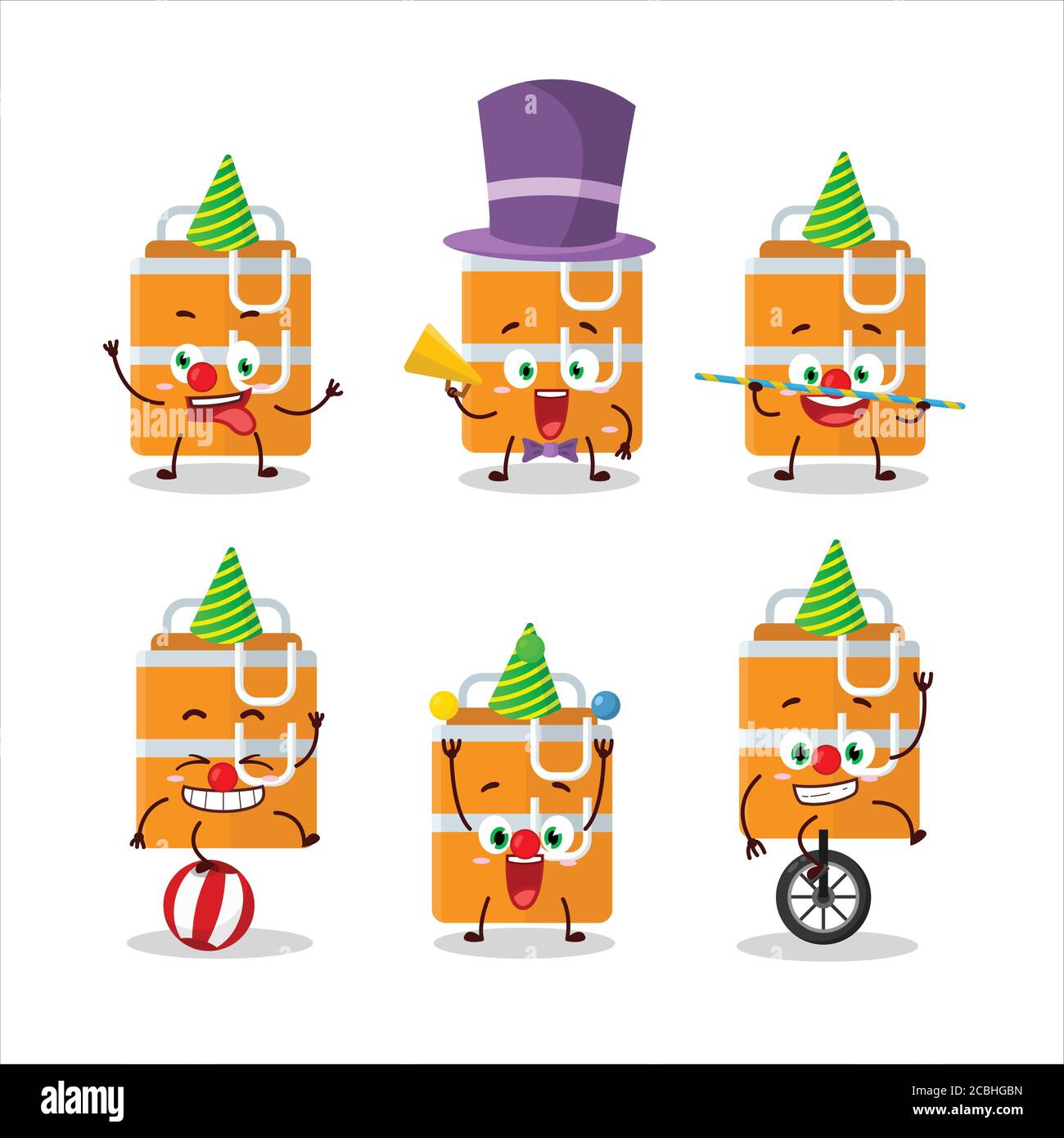 Orange lunch box cartoon character bring the flags of various countries ...