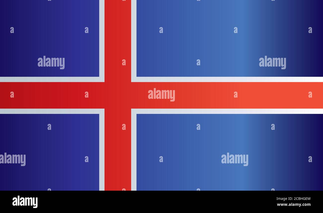 Flag of Iceland, Iceland. Template for award design, an official ...