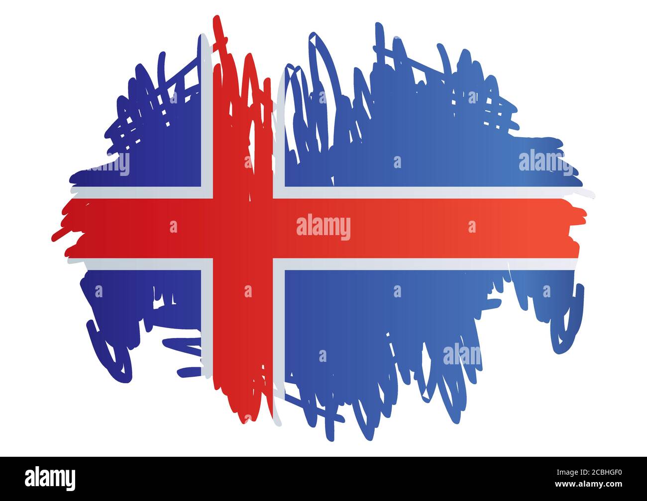 Flag of Iceland, Iceland. Template for award design, an official ...