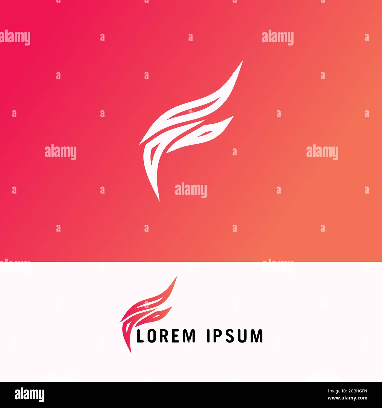 Flame and fire logo f letter vector template Stock Vector Image & Art ...