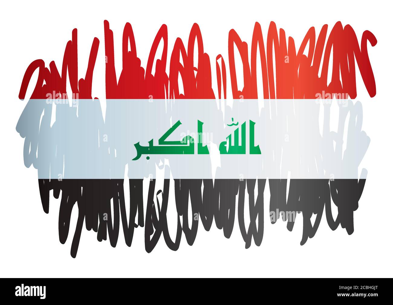 Flag of Iraq, Republic of Iraq. Template for award design, an official ...
