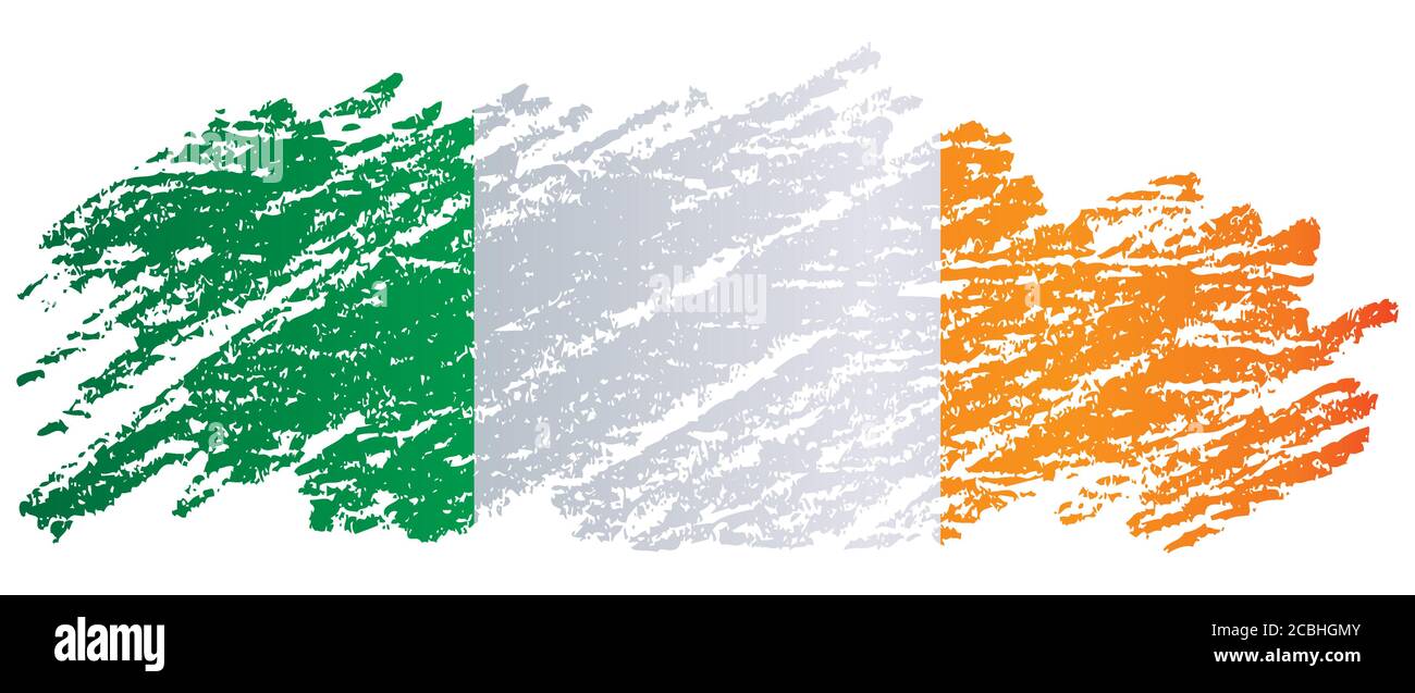 Flag of Ireland, Republic of Ireland. Template for award design, an ...