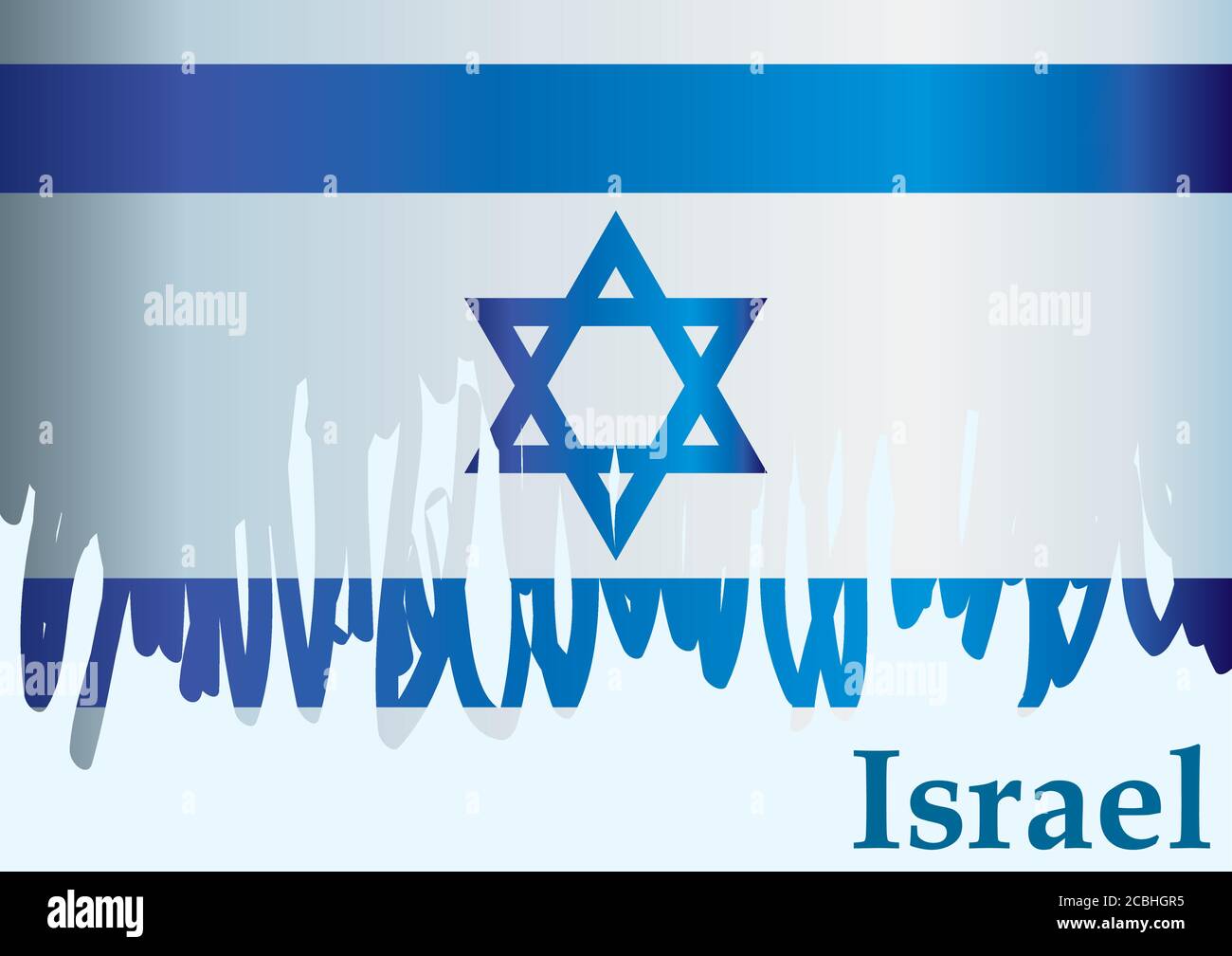 Flag of Israel, State of Israel, template for award design, an official ...