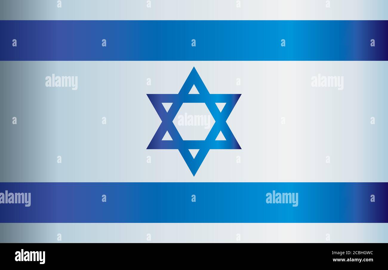 Flag of Israel, State of Israel, template for award design, an official ...