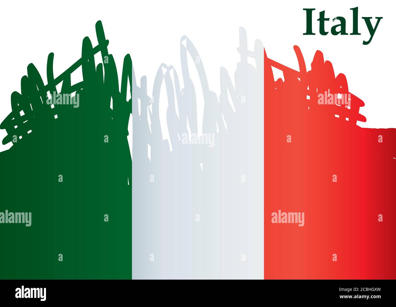 Flag of Italy, Italian Republic. Template for award design, an official ...