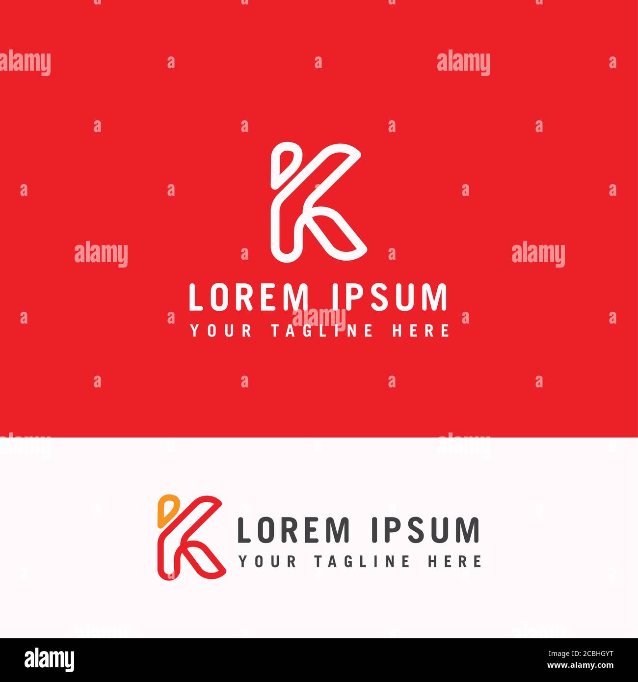 Modern initial letter K logo line vector, letter K minimalist logo design Stock Vector Image ...