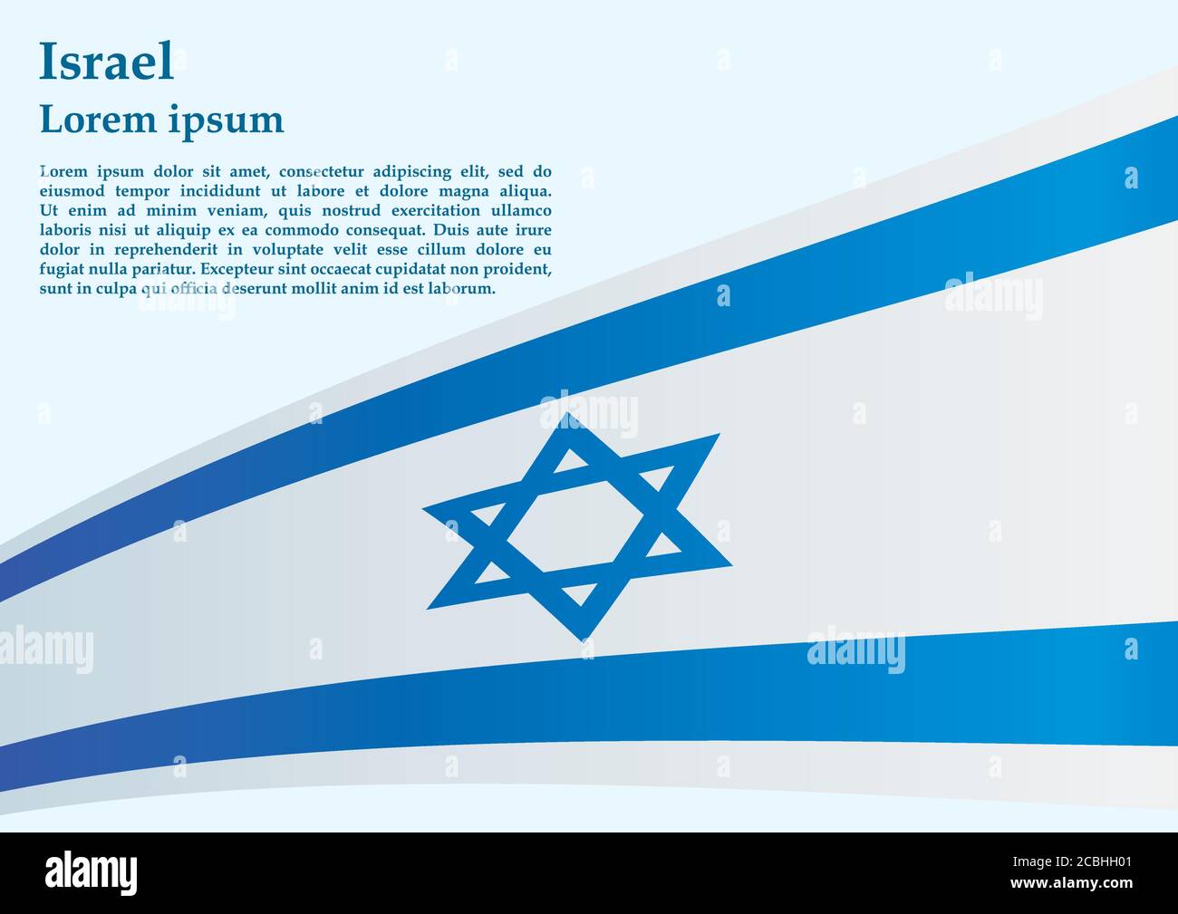 Flag of Israel, State of Israel, template for award design, an official ...
