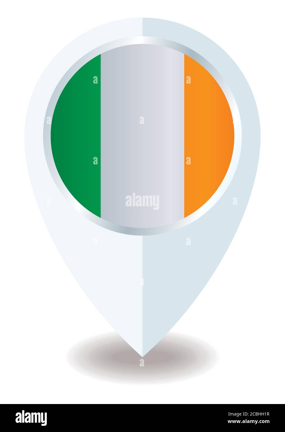 Flag of Ireland, Republic of Ireland. Template for award design, an ...