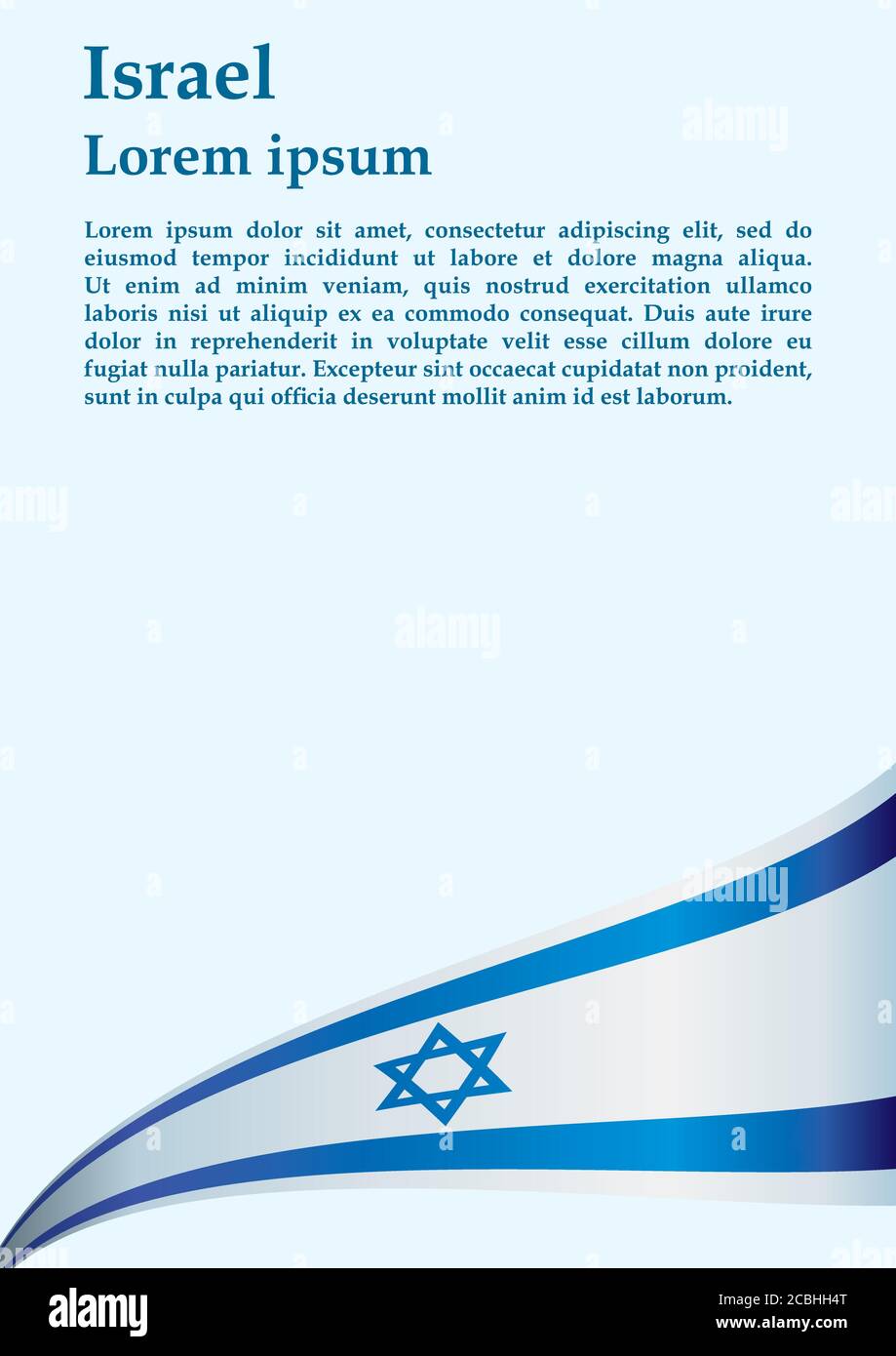 Flag of Israel, State of Israel, template for award design, an official ...