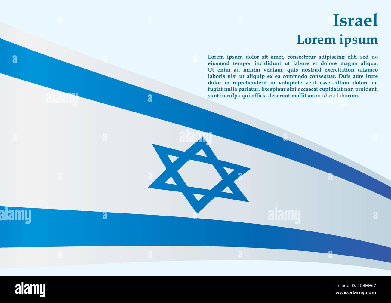 Flag of Israel, State of Israel, template for award design, an official ...