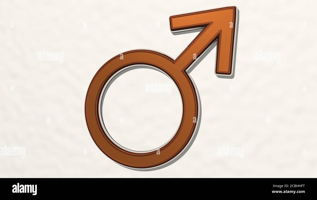 gender 3D drawing icon - 3D illustration for female and concept Stock ...