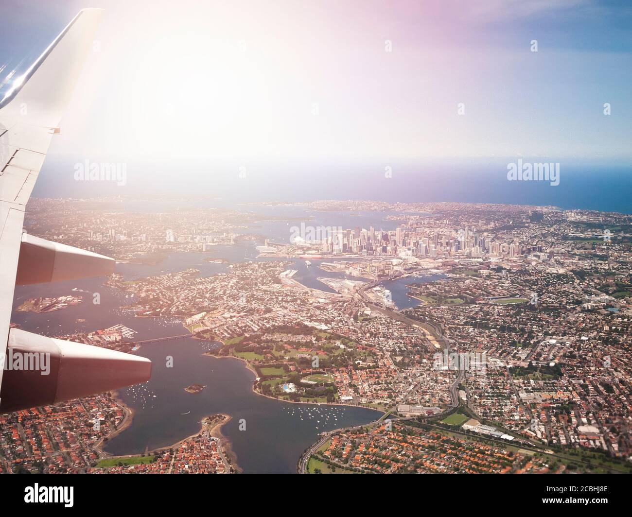 Looking out the window of a plane Stock Photo - Alamy