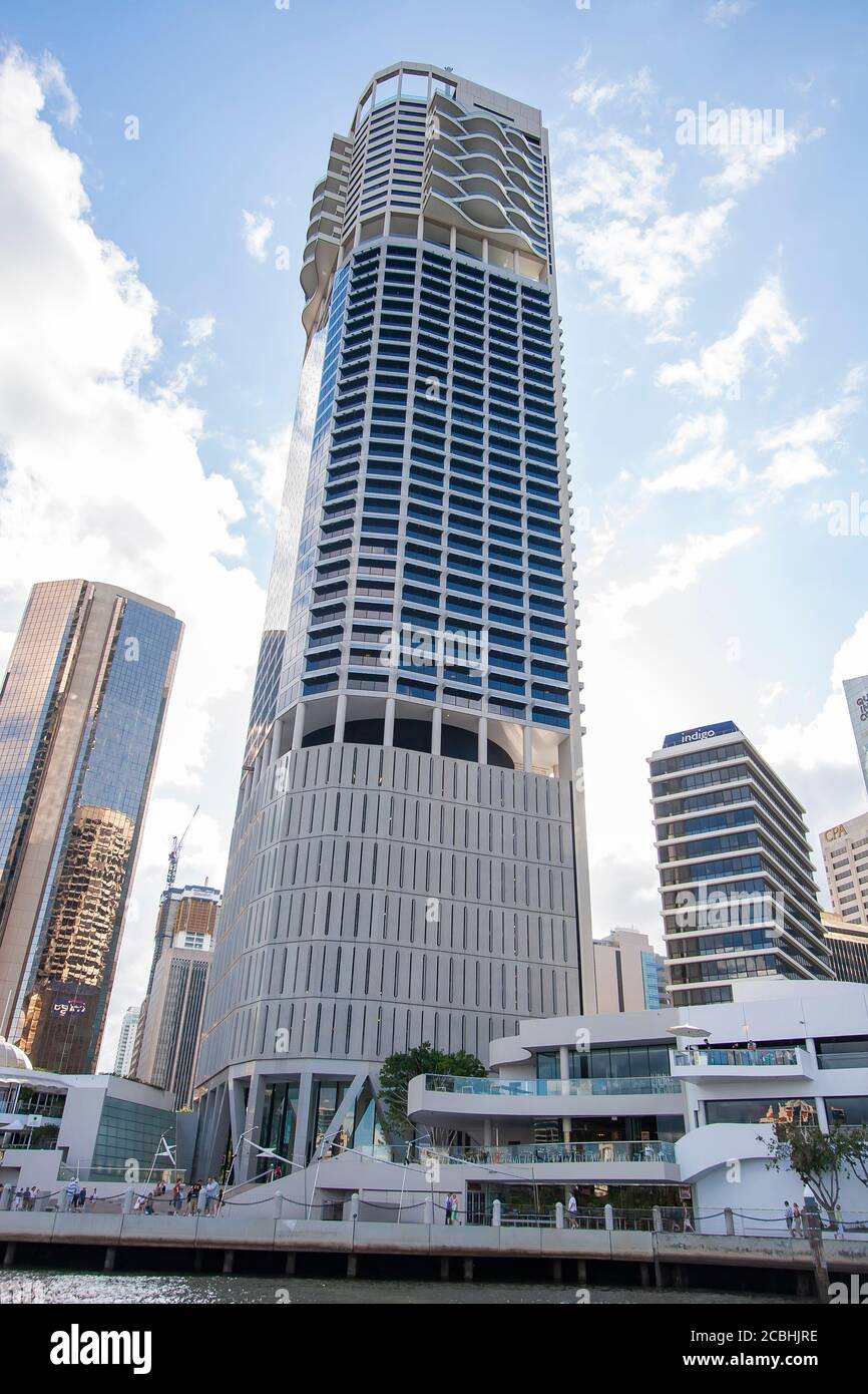 Brisbane skyscrapers in eagle street hi-res stock photography and ...