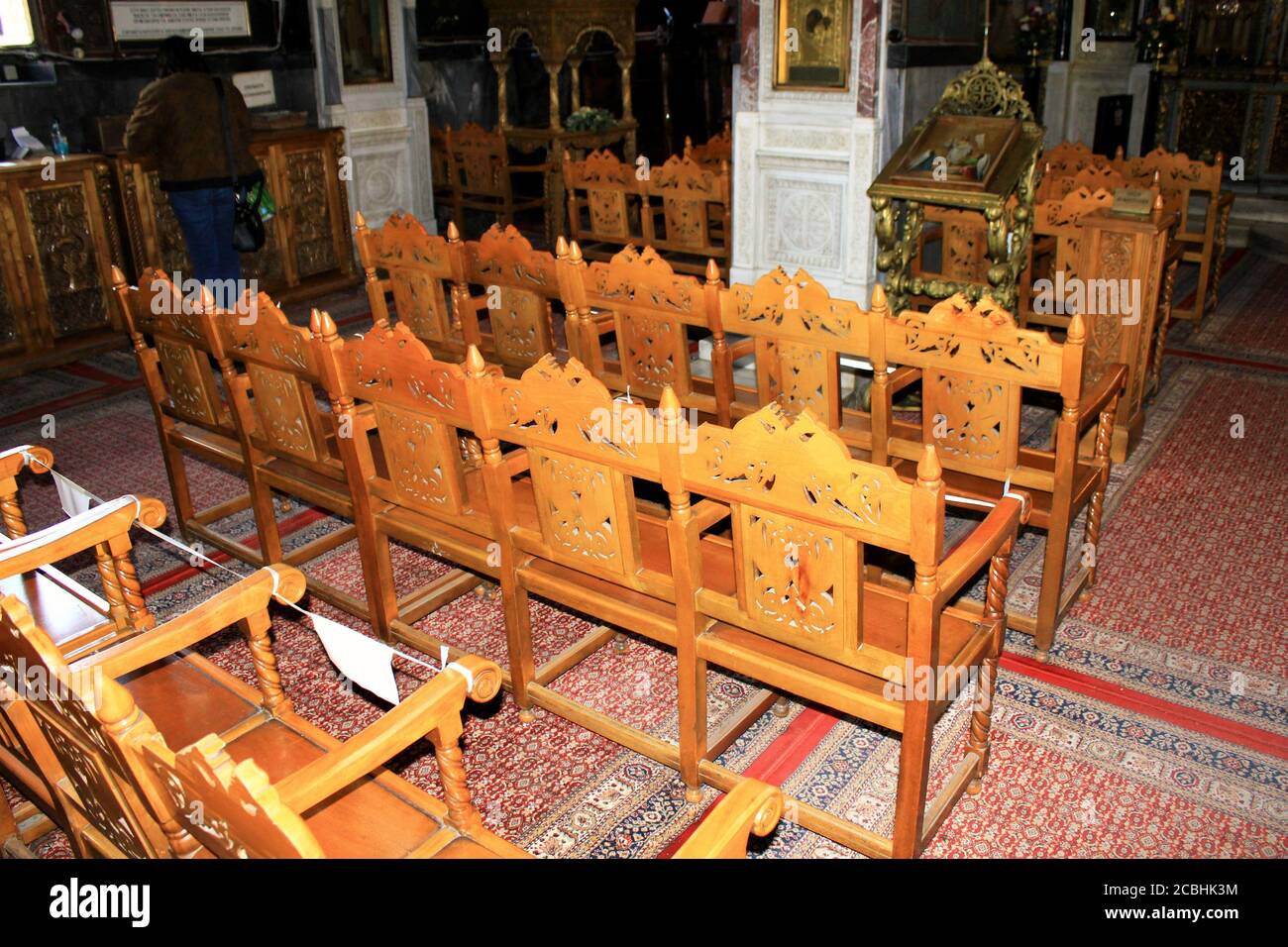 Chairs seats spirituality church hi-res stock photography and images ...