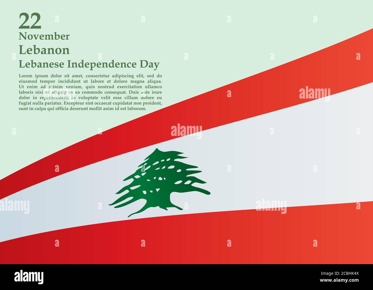 Lebanese independence day Stock Vector Images - Alamy