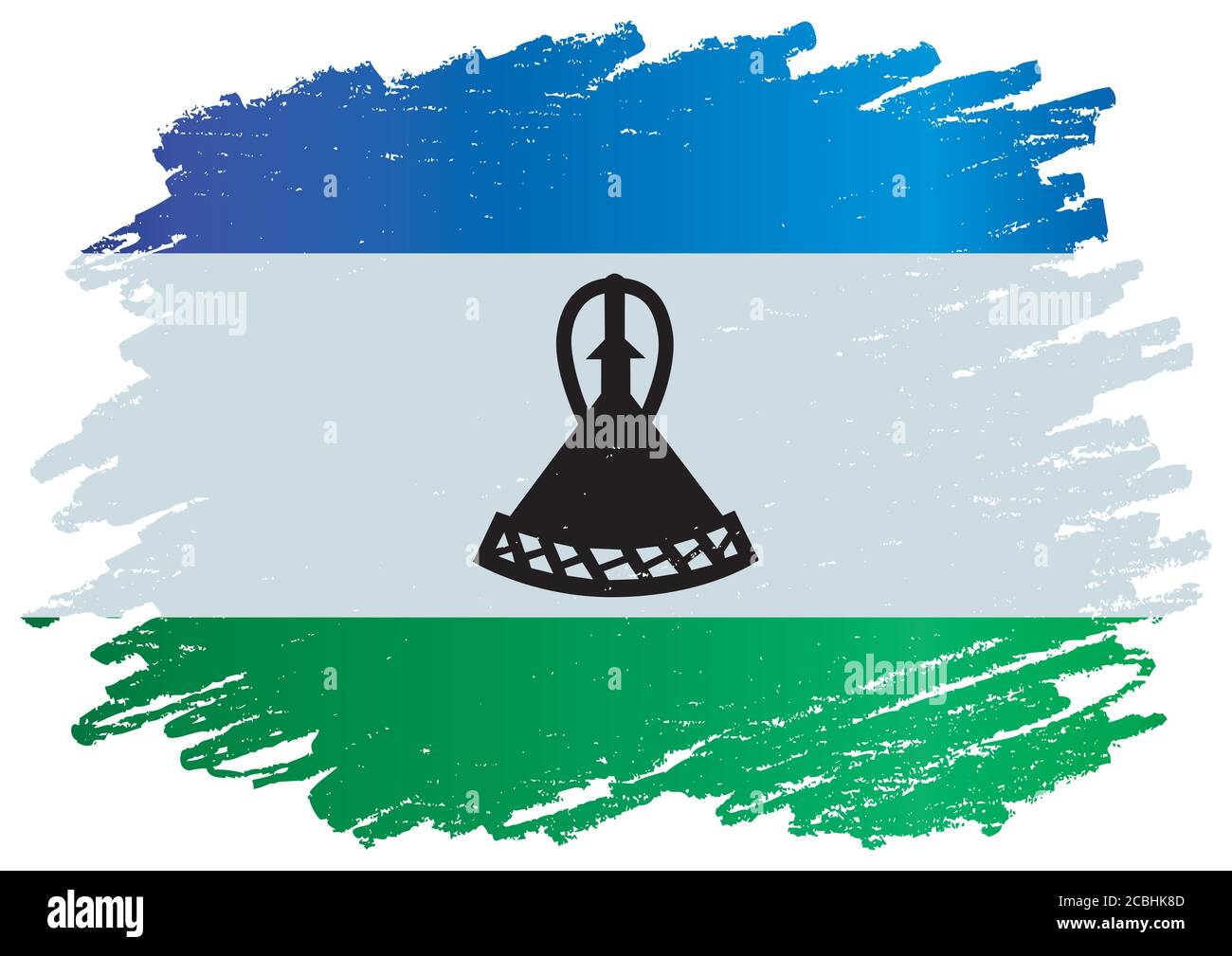 Flag of Lesotho, Kingdom of Lesotho. Template for award design, an ...