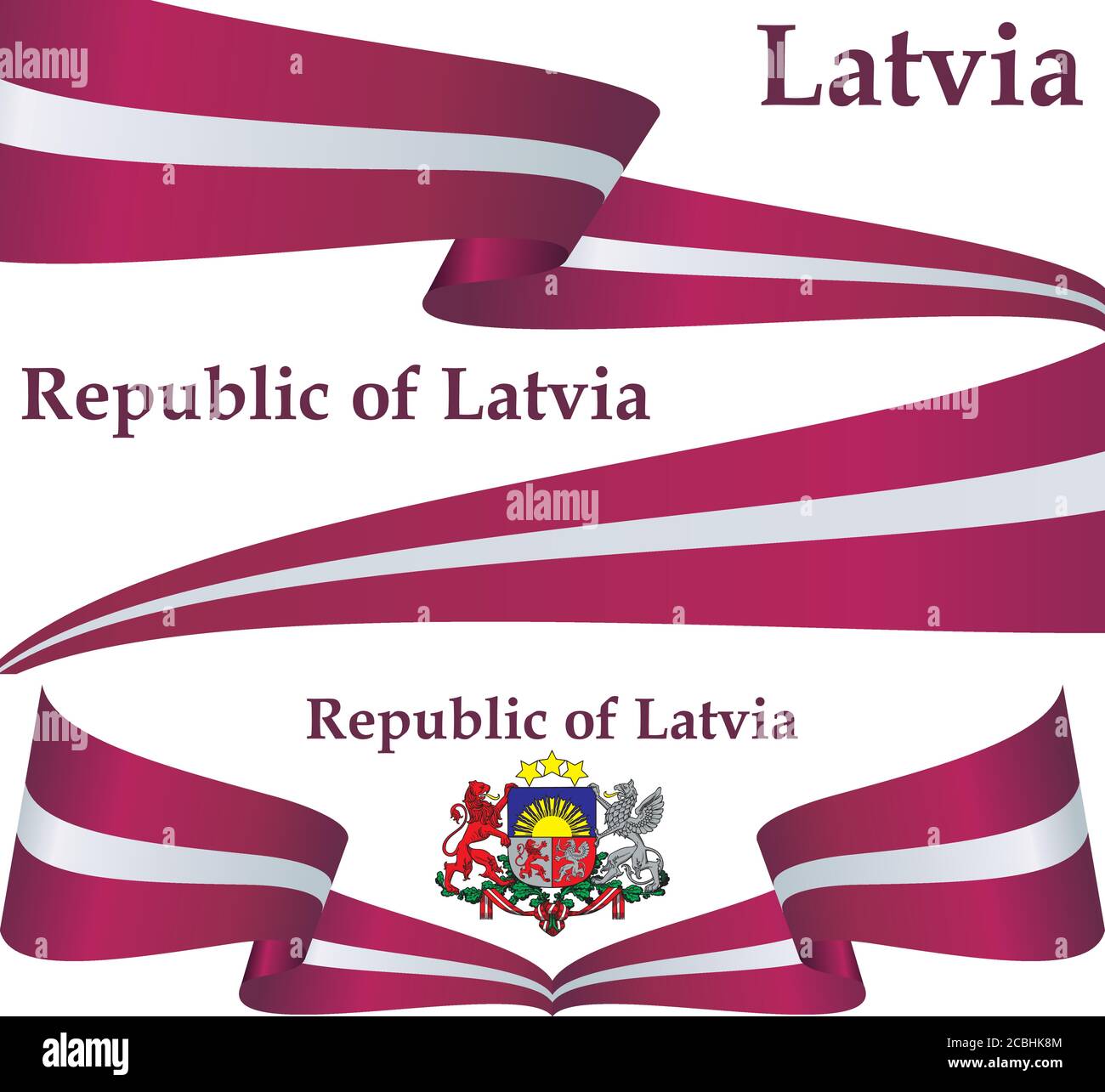 Flag of Latvia, Republic of Latvia. Template for award design, an ...