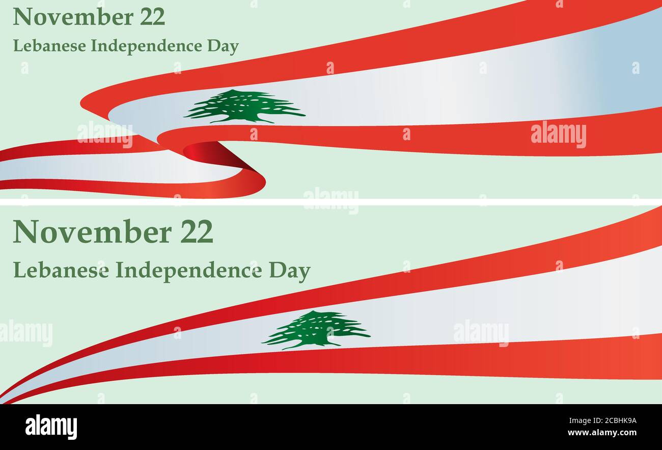 Flag of Lebanon, Lebanese Republic, November 22 - Lebanese Independence ...