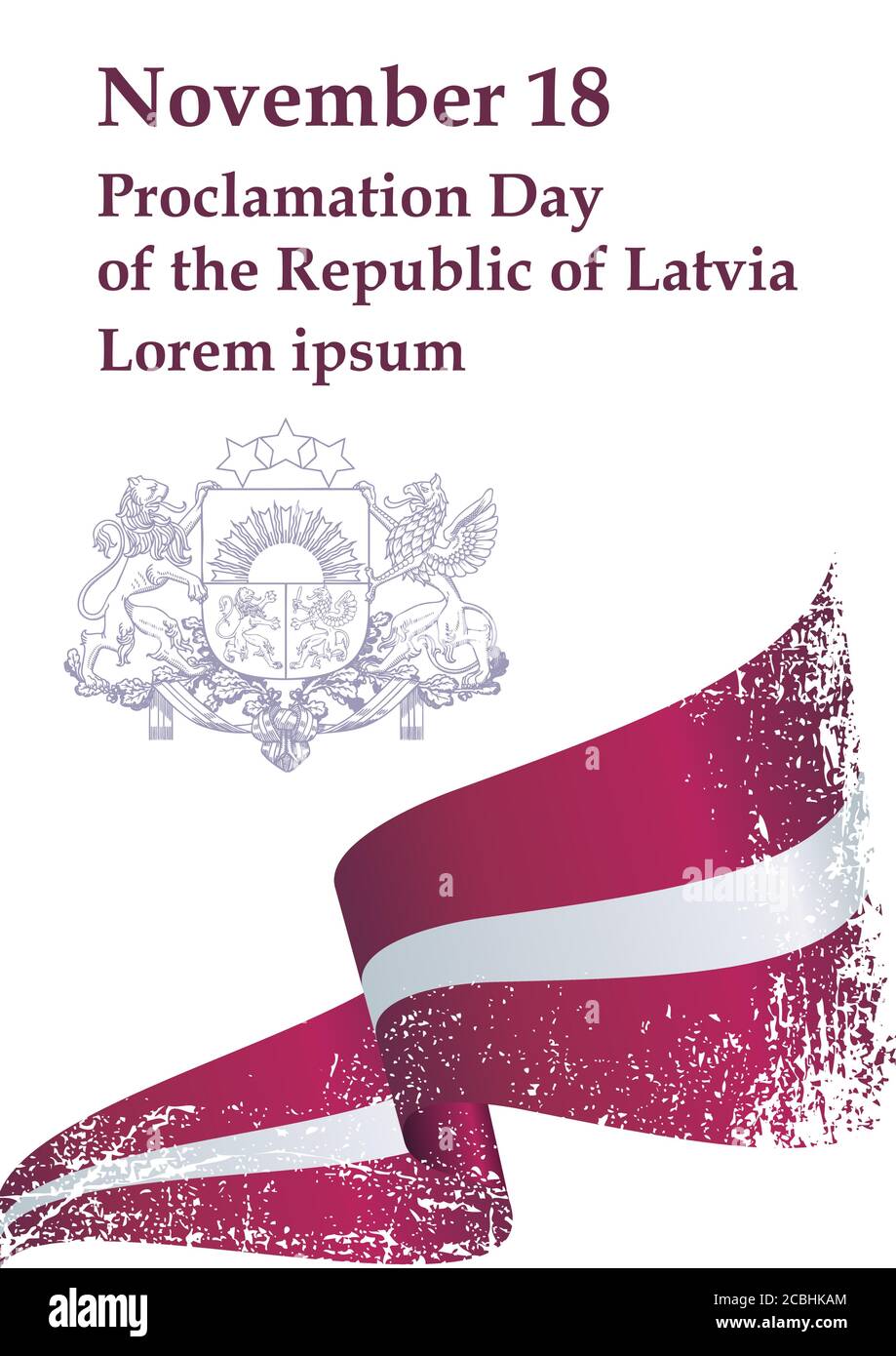 Proclamation day of latvia Stock Vector Images - Alamy