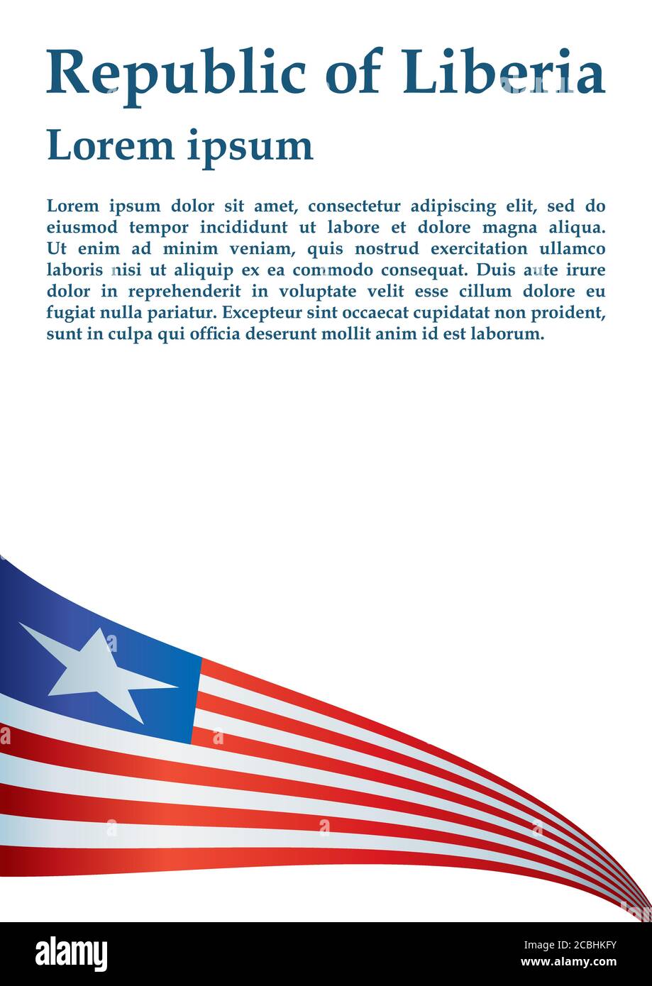 Flag of Liberia, Republic of Liberia is a country on the West African ...