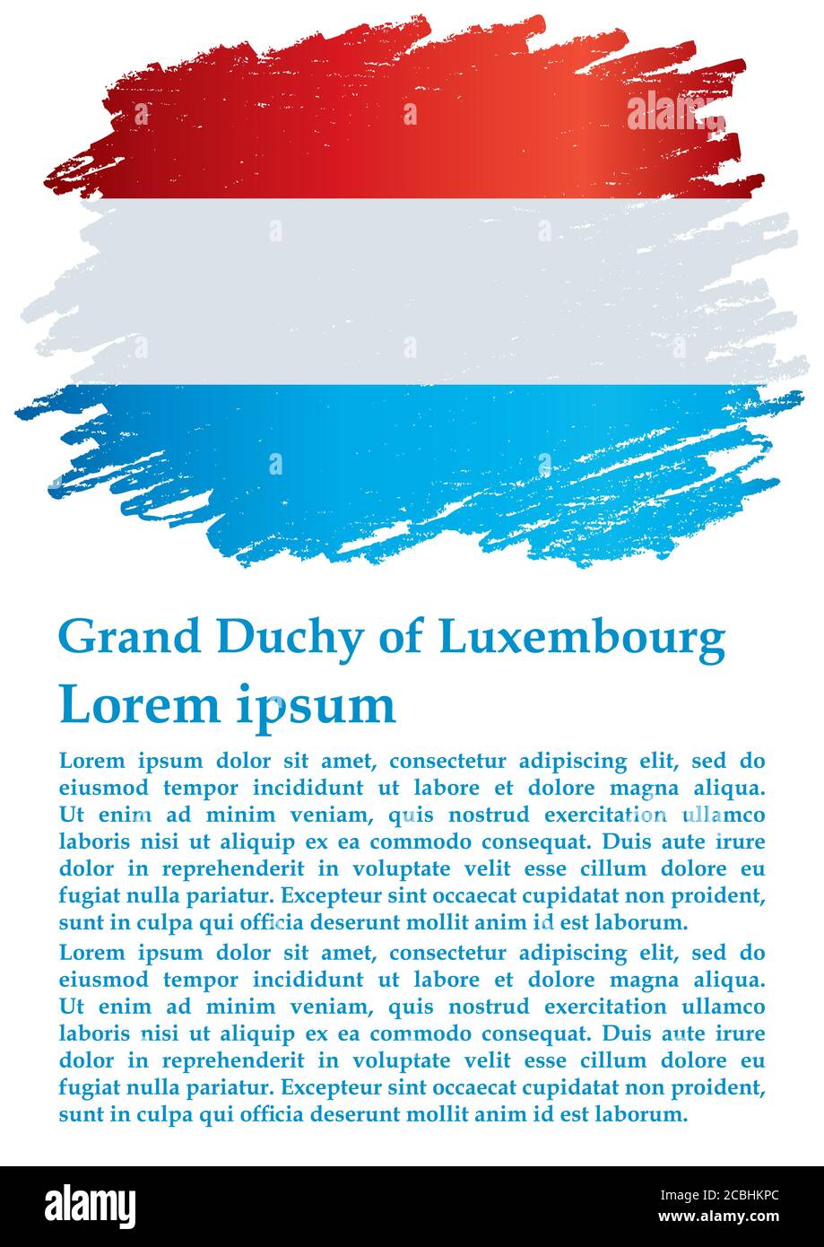 Flag of Luxembourg, Grand Duchy of Luxembourg. Template for award ...