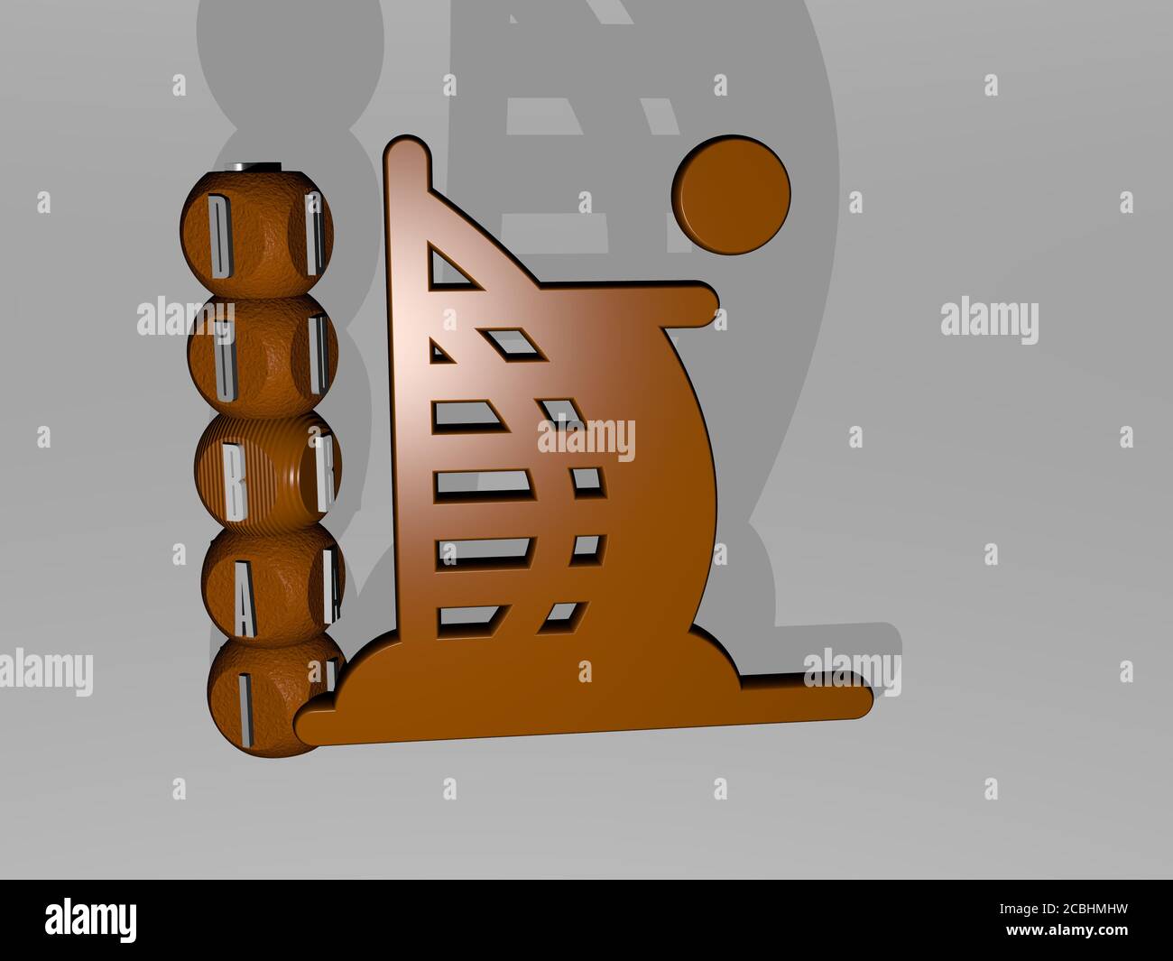 dubai 3D icon and dice letter text - 3D illustration for arab and ...