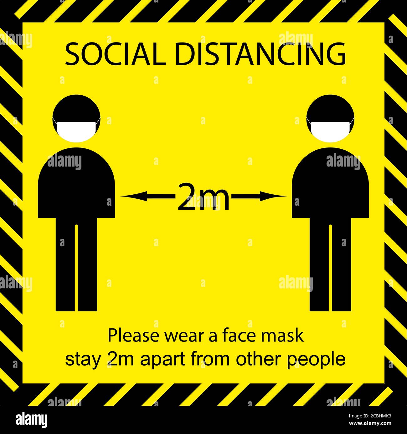 Icon people concept Social Distancing stay 2m apart from other people ...