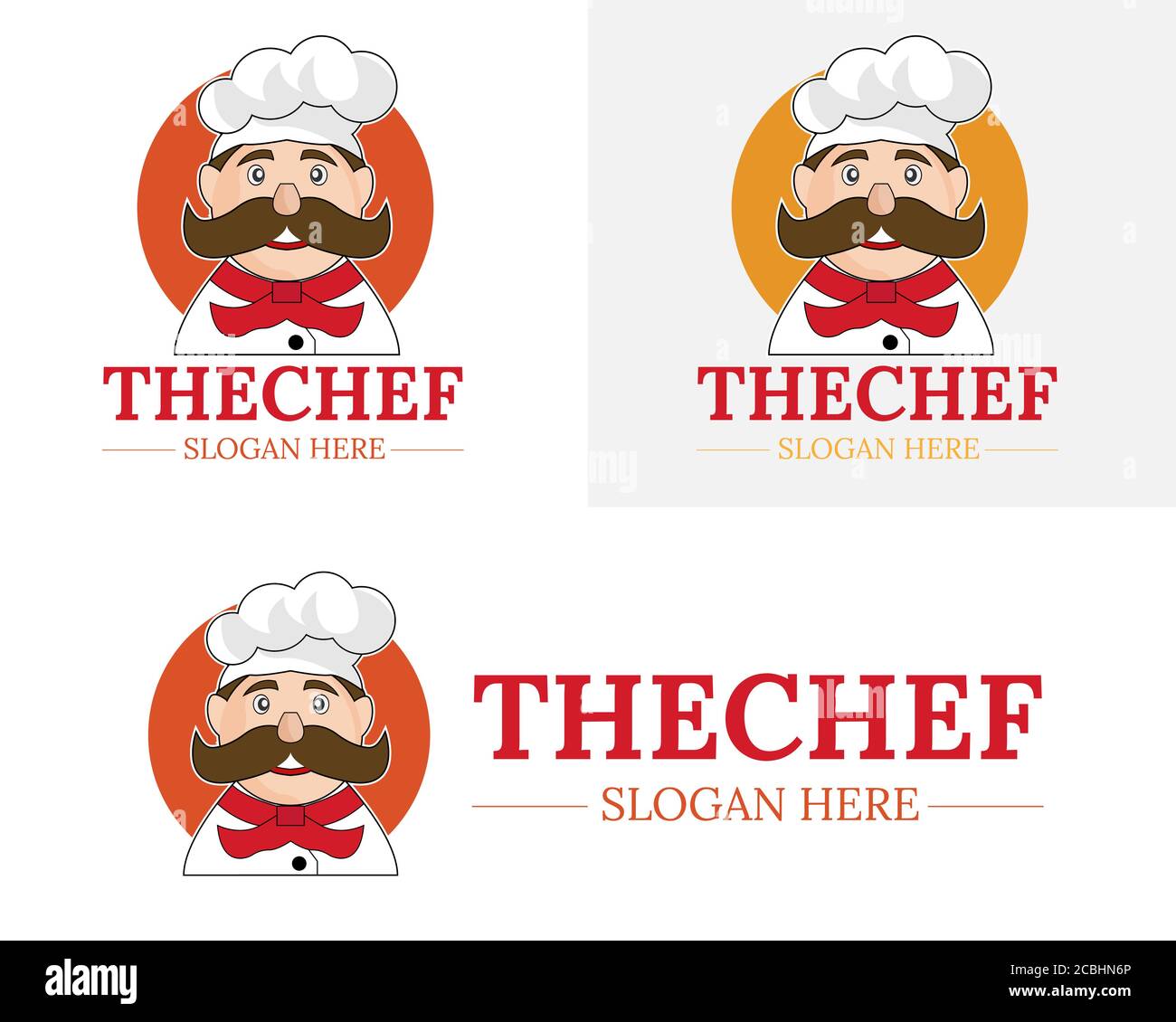 Illustration vector design of chef cartoon mascot template Stock Vector ...