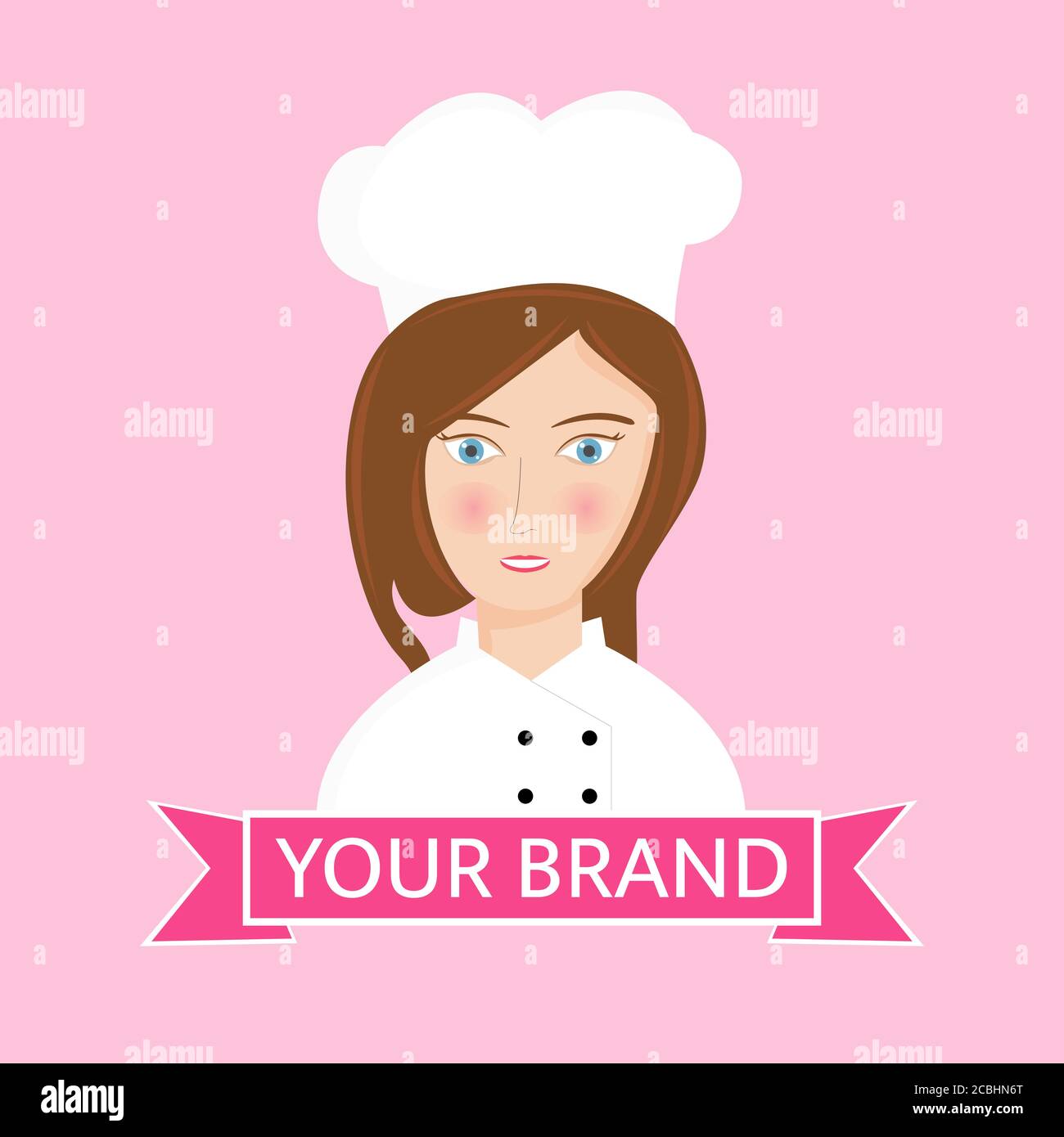 Female cartoon chef hi-res stock photography and images - Alamy