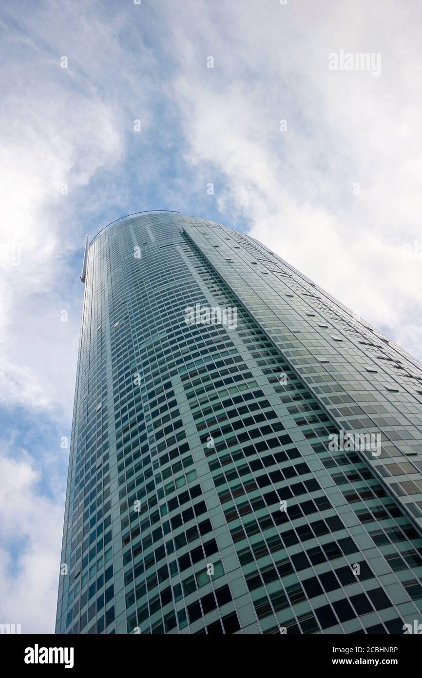 A tall skyscraper view from the bottom Stock Photo - Alamy