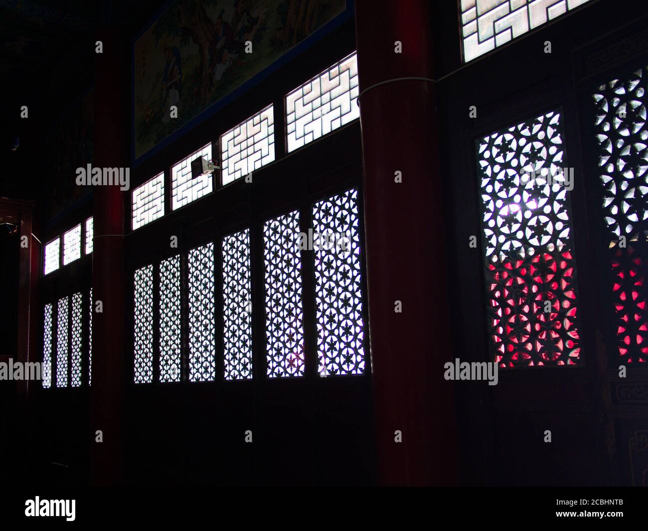 Ancient chinese architecture interior window hi-res stock photography ...